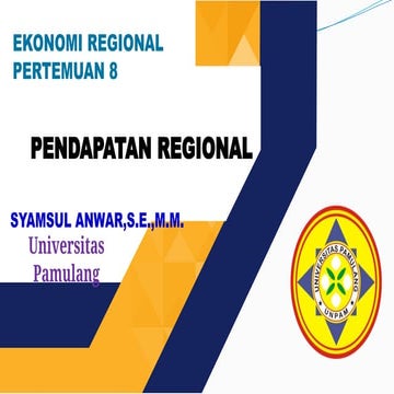 Regional economics studies how economic activities are distributed ...