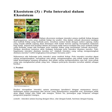 Ekosistem | PDF