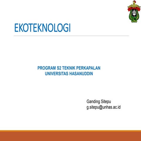 EKOTEKNOLOGI | PPT