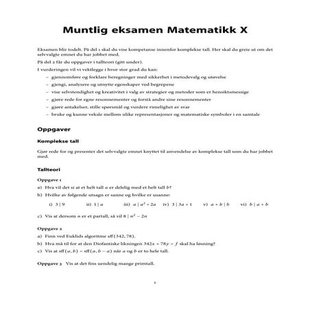 Eksamensoppgaver | PDF