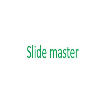 Slide master - An example | PPT