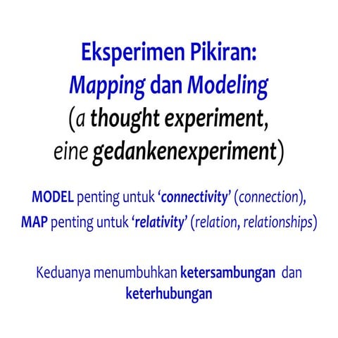 Eksperimen pikiran: Mapping dan Modeling | PPTX