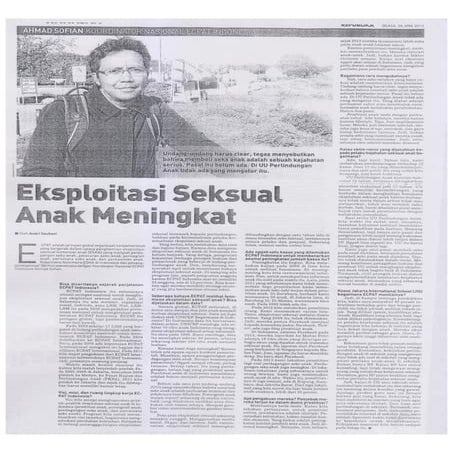 Leafleat Unit Pelayanan Hukum ECPAT Indonesia | PDF