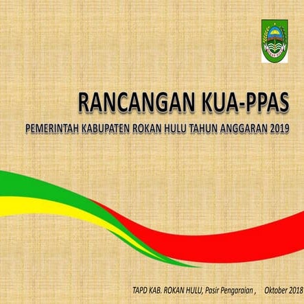 Ekspose rancangan kua ppas ta.2019 tgl 20 sept 2018 | PPT