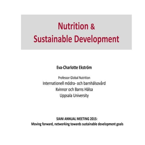 1.4 PPT- Integrated Programming - Nutrition Specific and Sensitive ...