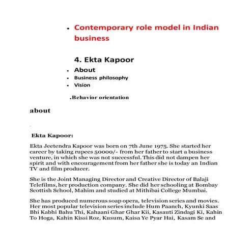 Ekta kapoor bala tele films owner | PDF