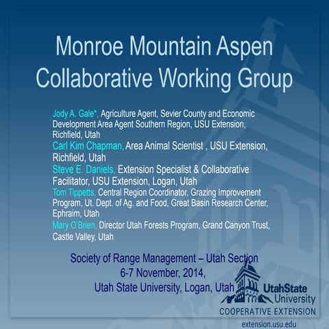 Monroe Mountain Aspen | PPT
