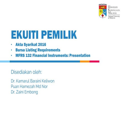 Ekuiti Pemilik | PPTX