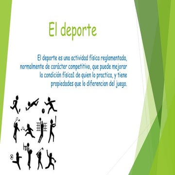 El deporte | PPTX