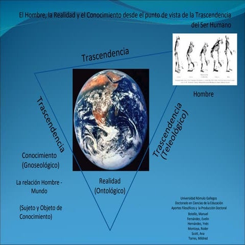 EL HOMBRE Y LA REALIDAD | PPT