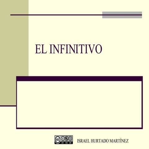 El Infinitivo | PPT