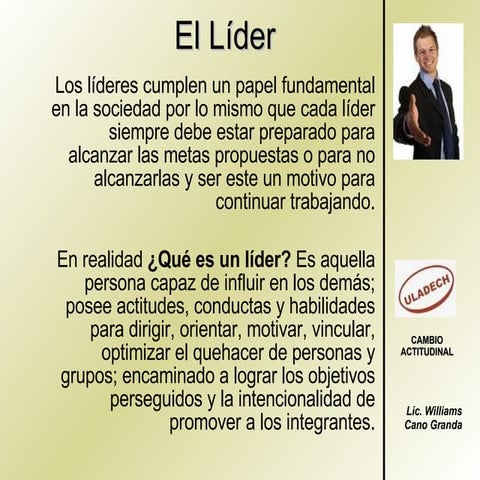 El Líder Natural y Corporativo | PPT