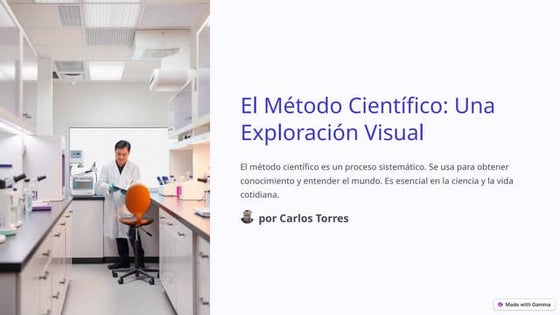 Método científico: estructura y pasos detallados | PPTX