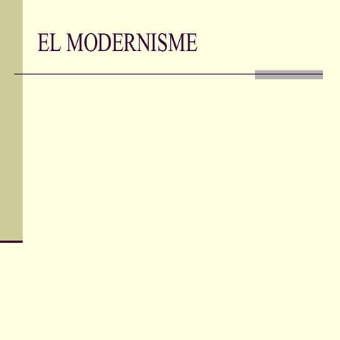Modernisme | PPT