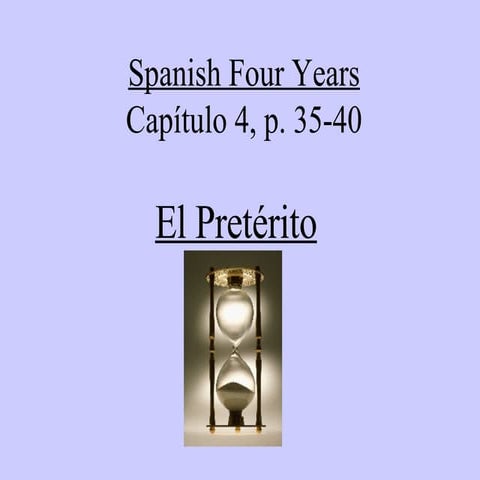 El preterito | PPT