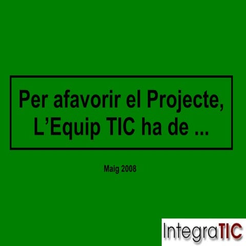El Projecte | PPT