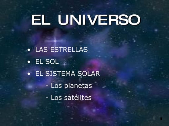 Diapositivas el universo | PPT