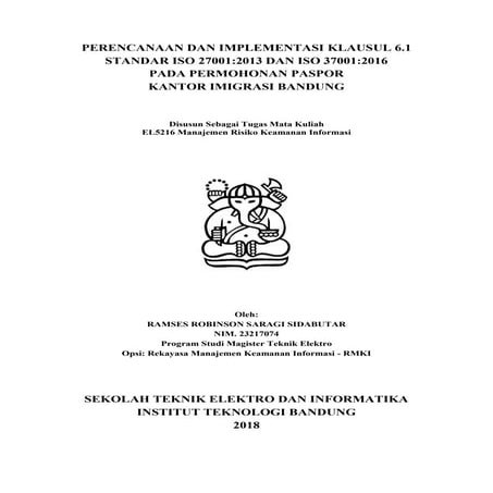 EL5216 Manajemen Risiko Keamanan Informasi | PDF