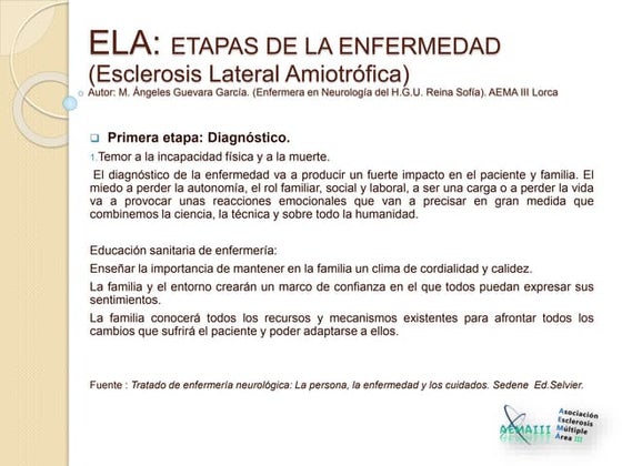 Esclerosis lateral amiotrófica | PPT
