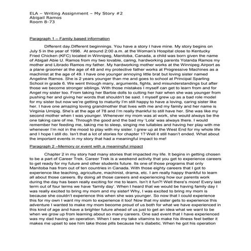 Abby's My Story | DOCX