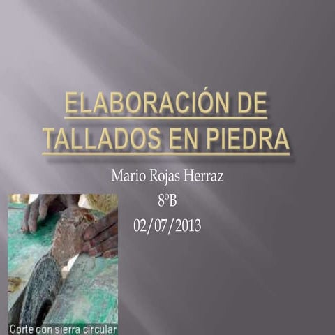 Materiales Que Se Usan Para Tallar | PPTX