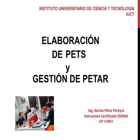 Elaboracion de pe ts y petar | PPTX