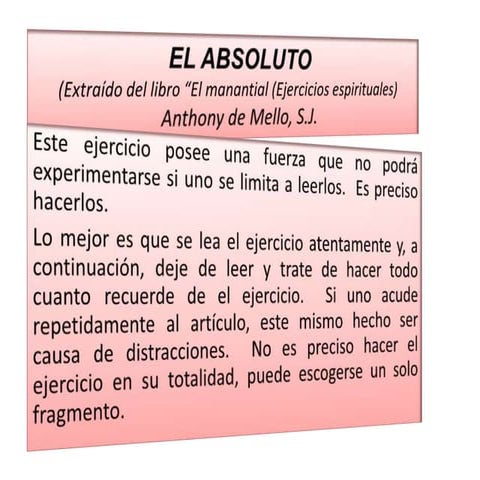 El absoluto | PPTX