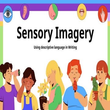 ELA English Creative Writing Sensory Imagery Interactive Presentation ...