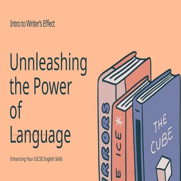 ELA English Writing Writer's Effect Educational Presentation in ...