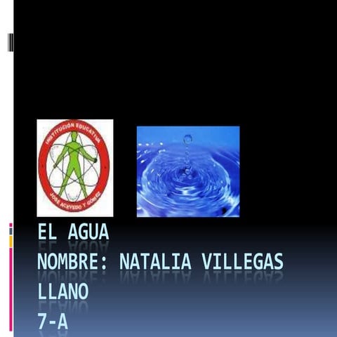 El agua | PPTX