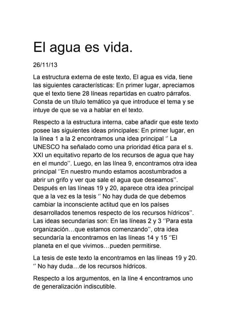 Letra de la canción agua es