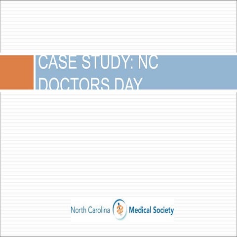 Case Study - PR Campaign: NC Doctors Day, NC Medical Society, Elaine ...