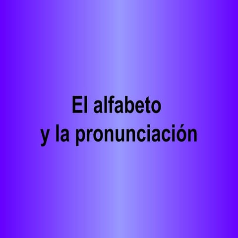 El alfabeto review | PPT