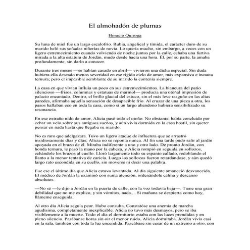 El almohadon de_plumas | PDF