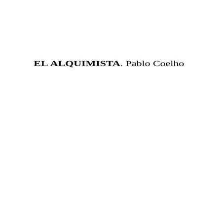 El alquimista | PDF