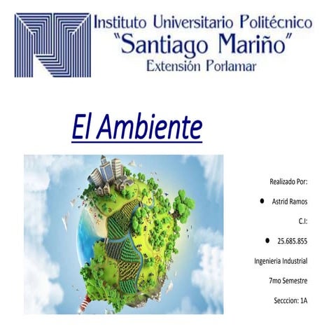 El medio ambiente como ecosistema | PPT