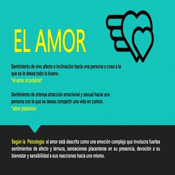 Presentación sobre el Amor y que tipo existen | PPTX