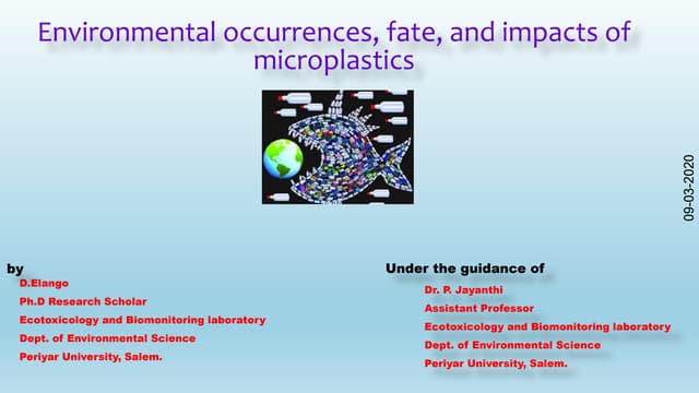 Microplastic Pollution - Presentation | PPTX