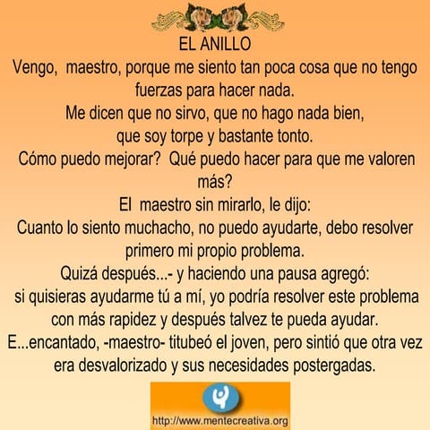 El anillo | PPT