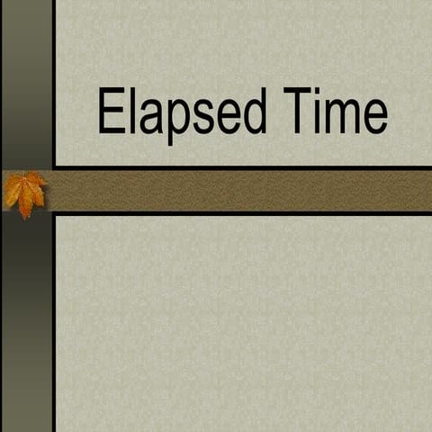 Elapsed_Time.ppt