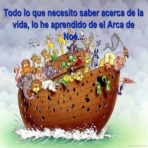 El arca de noé gerencial | PPT