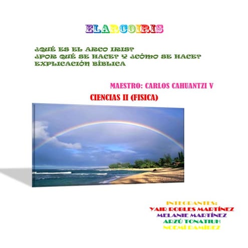 El arco iris | PPTX