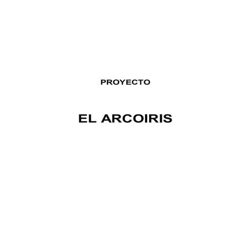 El arcoiris | DOCX