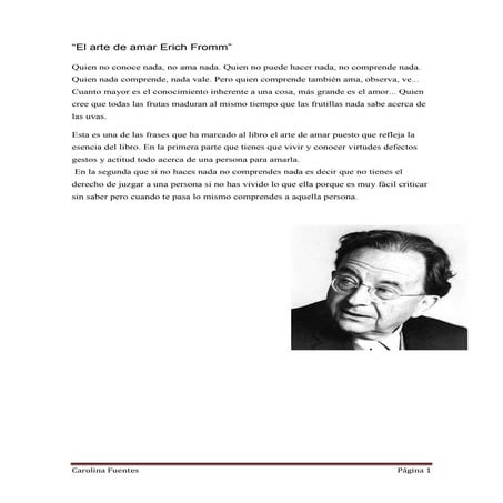 El arte de amar erich fromm | PDF