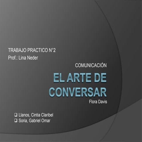 El arte de conversar | PPTX