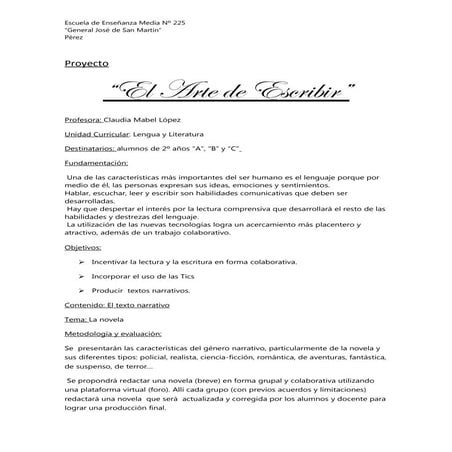 Actividad- redacción del cuento | DOCX
