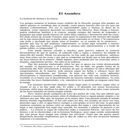 El+Asombro | PDF