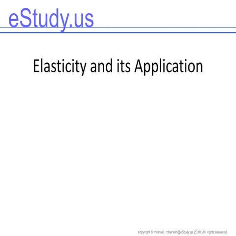 Elasticity | PPT