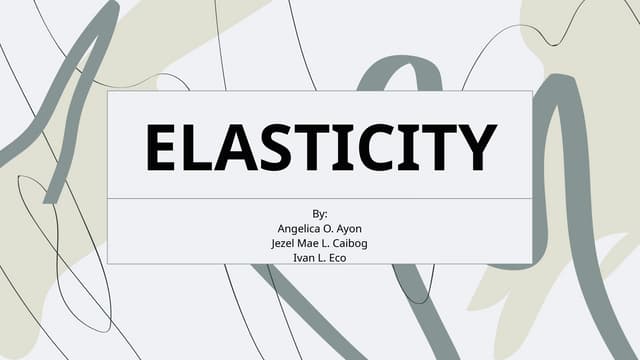 ELASTICITY NOTES 1.pdf