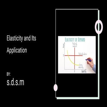 Elasticity and Its Application about economics | PDF